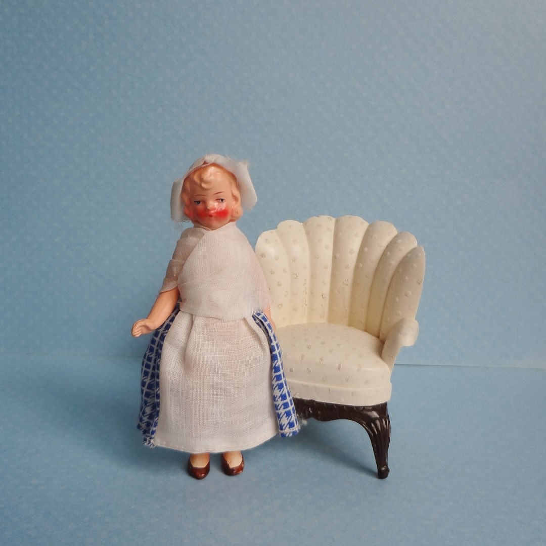 Antique Hertwig Miniature German Tyrolean * Bisque Strung Arms & Legs ...