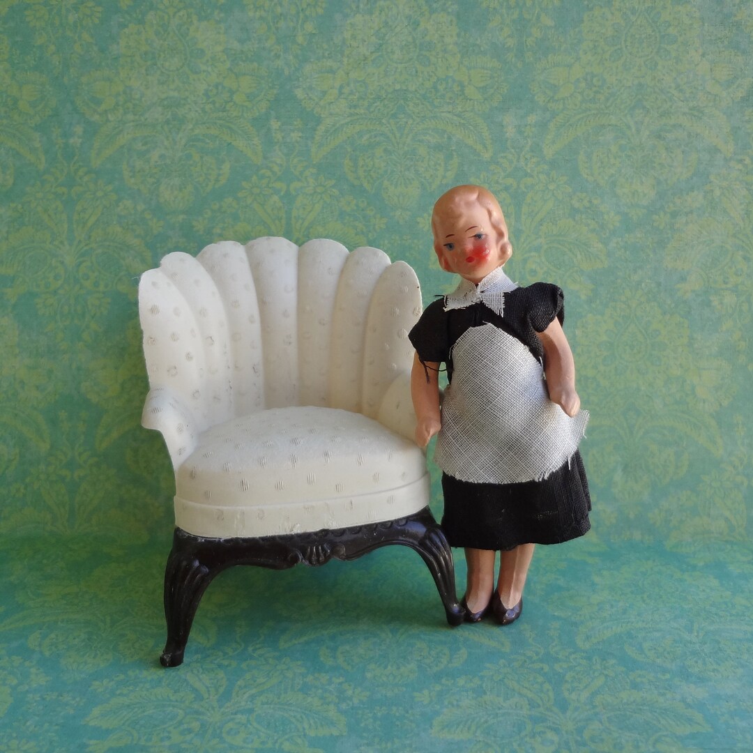 Antique Hertwig Miniature German Bisque 5 Piece Strung 3-1/4" Doll ...