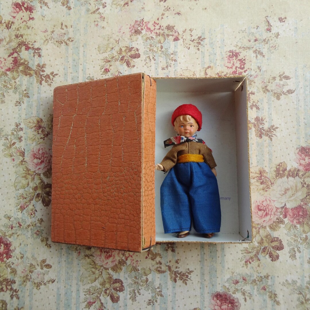 Antique Hertwig Miniature "germany Dutch" Bisque Strung 3-3/4 ...