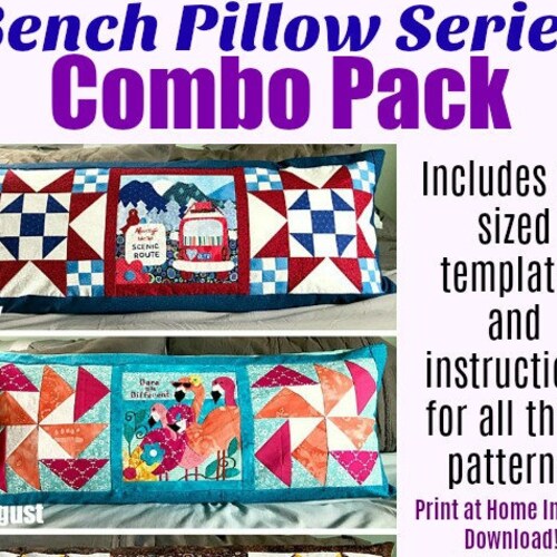 Bench Pillow Pattern Quilt Block Pattern Digital Pattern - Etsy