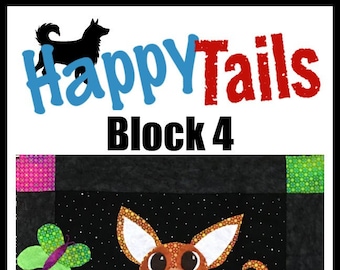 Dog, Happy Tails Quilt Pattern, Quilt Pattern, PDF Pattern, Digital ...