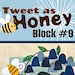 Tweet as Honey Quilt Block Pattern, Floral Applique (PDF Pattern) - Etsy