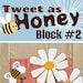 Tweet as Honey Quilt Block Pattern, Applique Floral Bird Bee Design ...