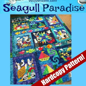 Seagull Paradise Full Pattern Seagull Quilt Block Pattern | Etsy
