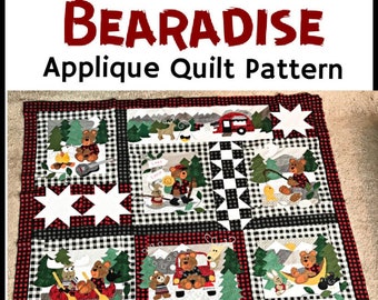 Bear Quilt Pattern | Etsy
