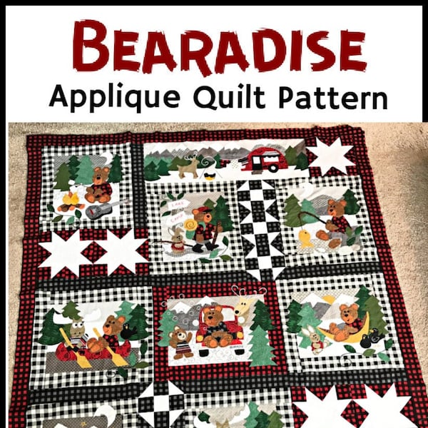 Bear Quilt Pattern - Etsy