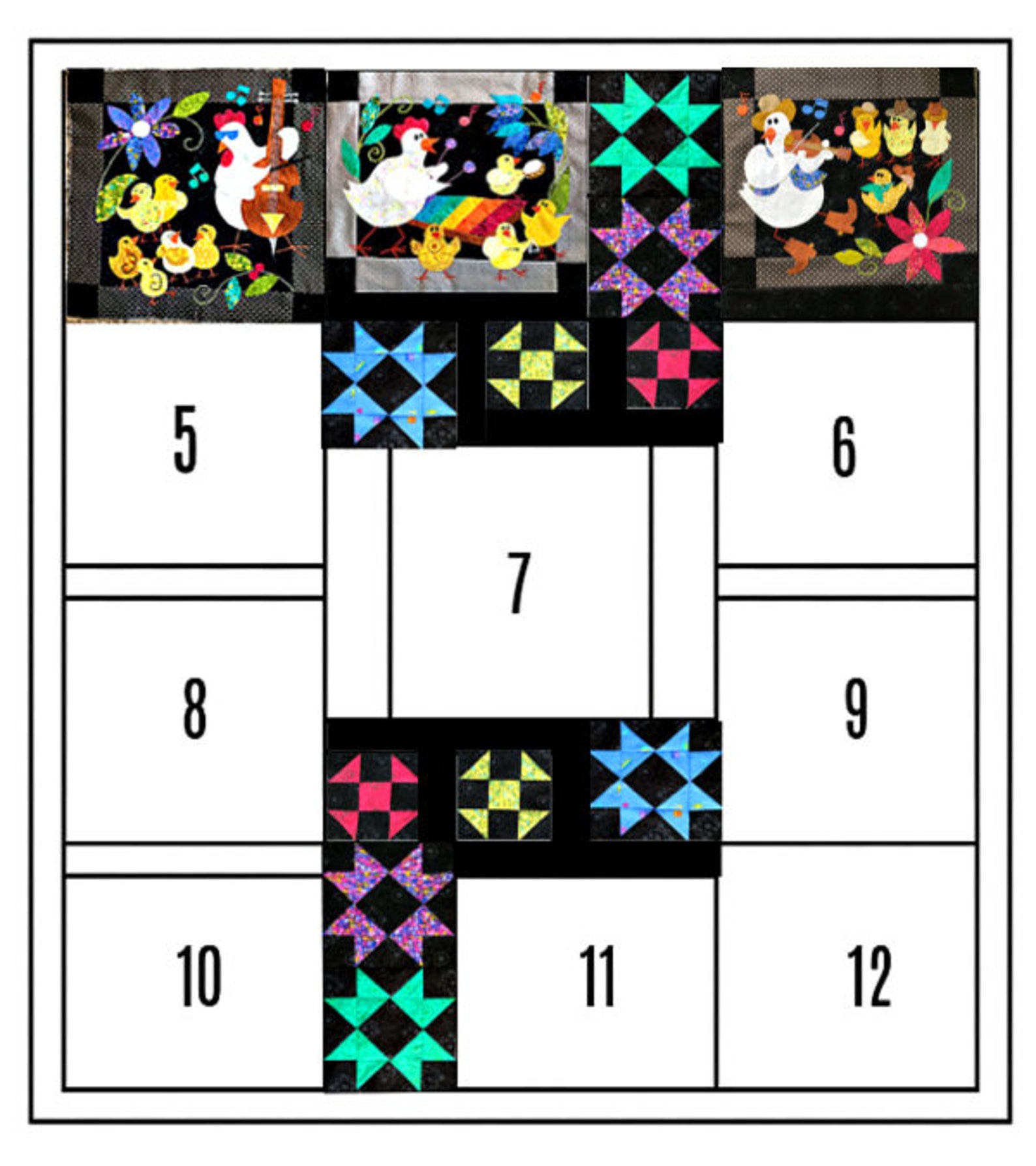 Barnyard Boogie Pattern Quilt Block Pattern PDF Pattern - Etsy