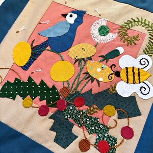 Tweet as Honey Quilt Block Pattern, Birds, Bees, Flowers (PDF Pattern ...