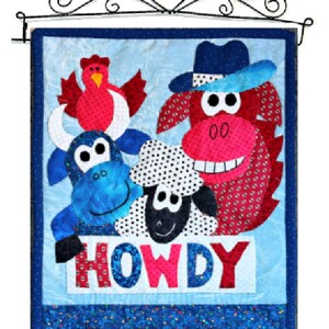 Suzys Banner Series, Howdy, Quilt Pattern, Pattern, Monthly Banners ...