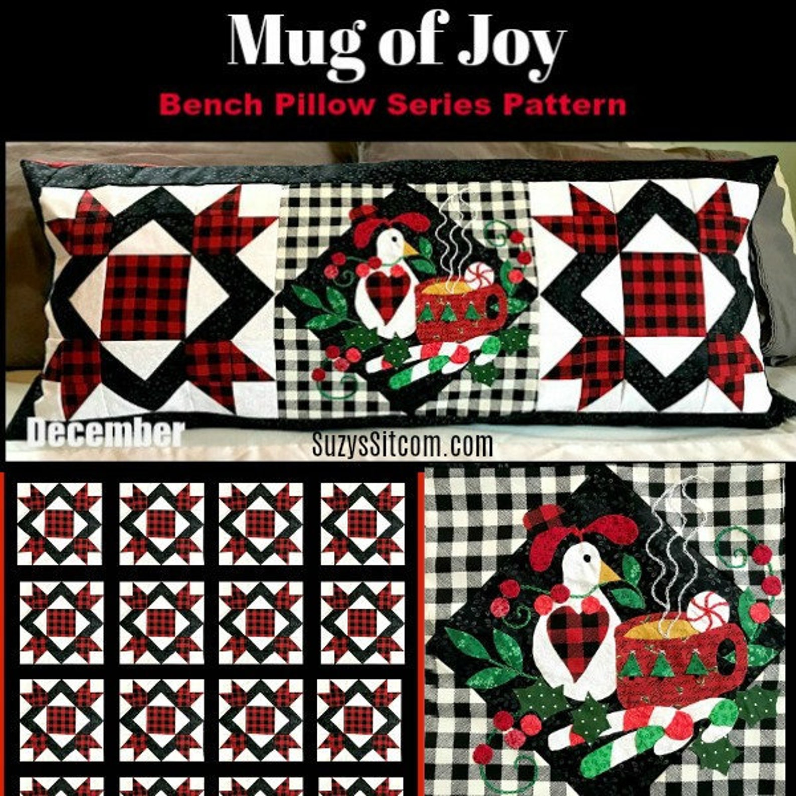 Bench Pillow Pattern Quilt Block Pattern Digital Pattern - Etsy