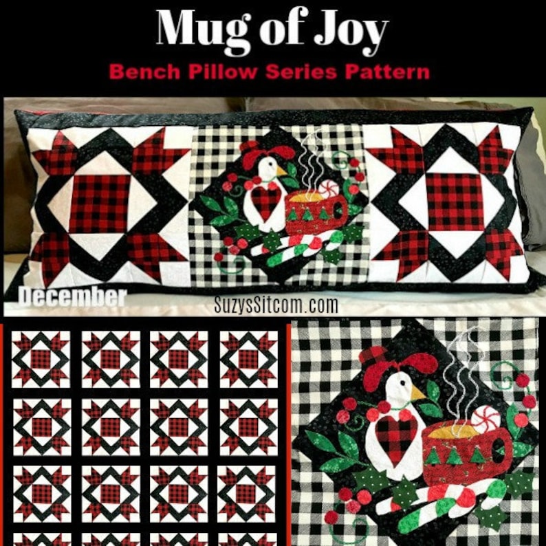 Bench Pillow Pattern Quilt Block Pattern Digital Pattern - Etsy