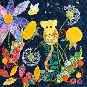 Esmeraldas Garden, Mouse, Quilt Block Pattern, PDF Pattern, Digital ...