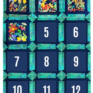 Inchworm Applique Quilt Block Pattern, Esmeralda's Garden (PDF Pattern ...