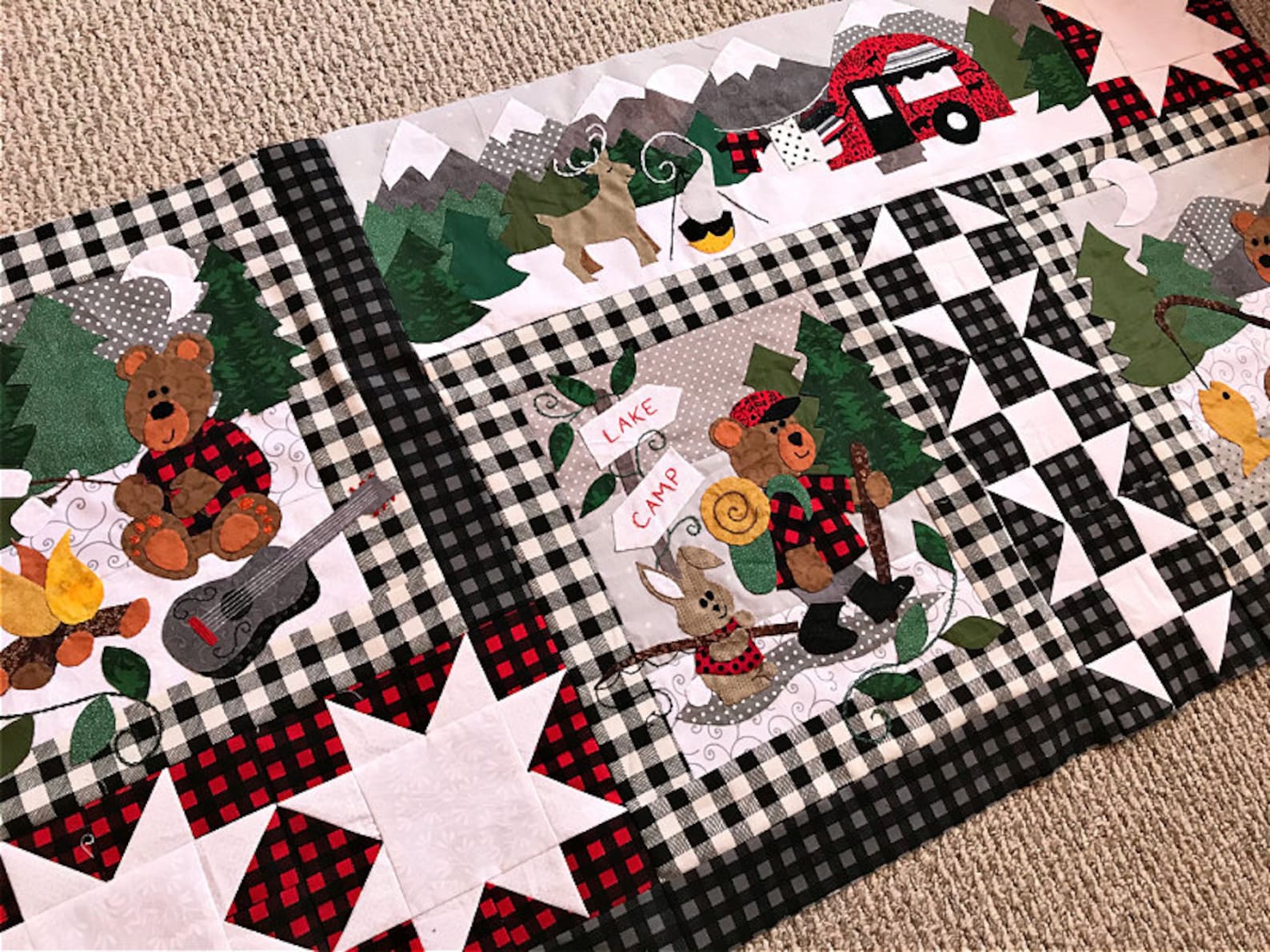 Bear Bearadise Quilt Pattern quilt block pattern PDF | Etsy