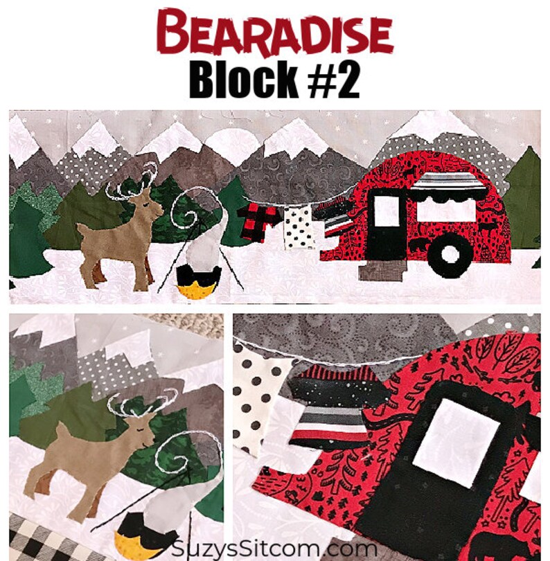 Bear Bearadise Quilt Pattern Quilt Block Pattern PDF - Etsy