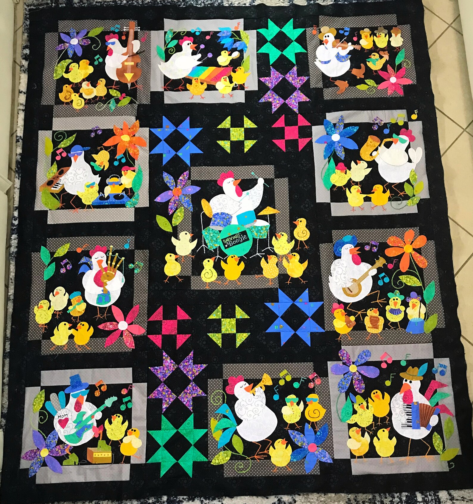 Barnyard Boogie Pattern, Quilt Block Pattern, PDF Pattern, Digital ...