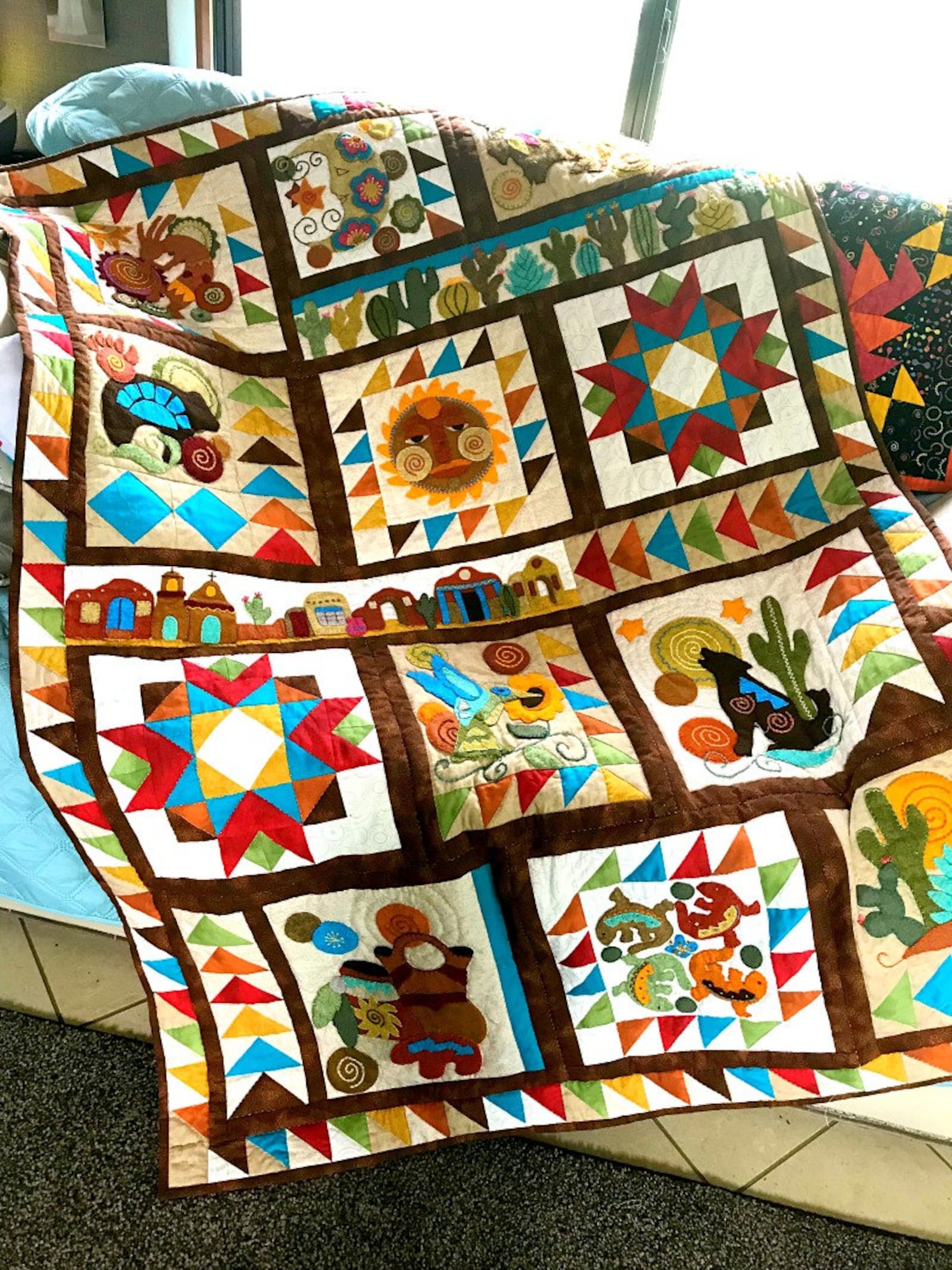 Digital Quilt Pattern, Quilt, Quilting, Sonoran Trail, Southwest ...