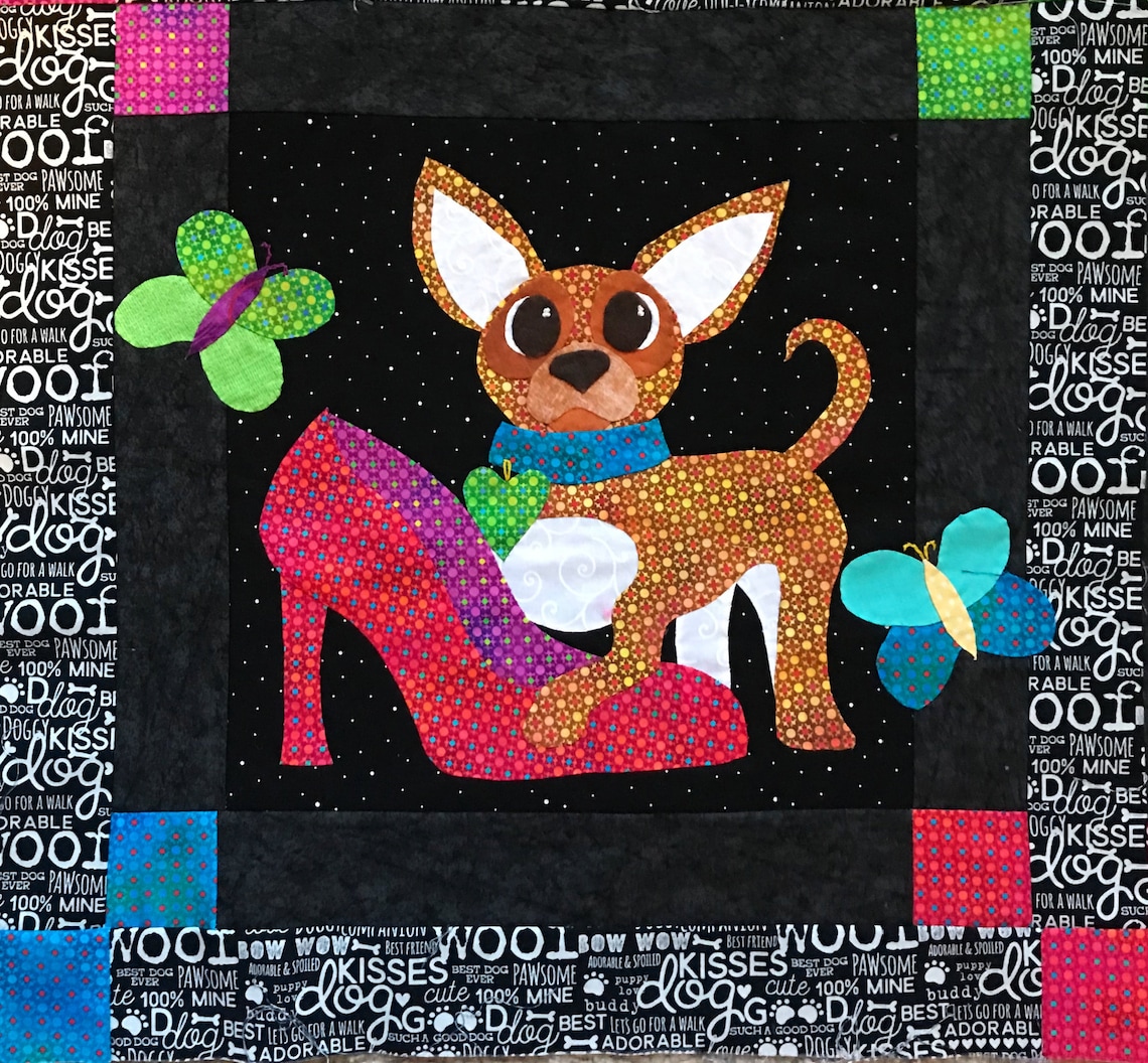 Dog, Happy Tails Quilt Pattern, Quilt Block Pattern, PDF Pattern ...