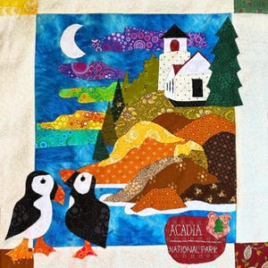 National Treasures Block 6, Acadia National Park, Sew Along, Quilt ...