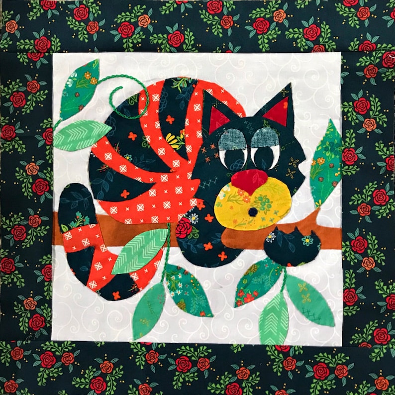 Purrfection Quilt Pattern Pattern Applique Cat Paper Copy - Etsy