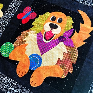 Dog, Happy Tails Quilt Pattern, Quilt Block Pattern, PDF Pattern ...