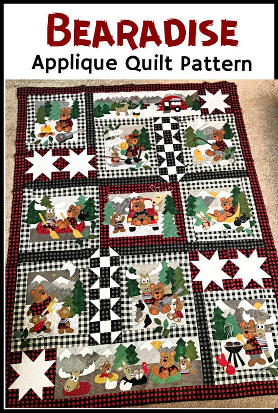 Bear Bearadise Quilt Pattern Quilt Block Pattern PDF - Etsy