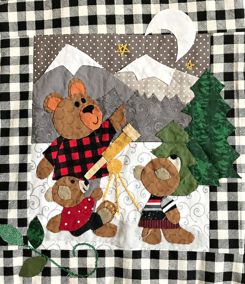 Bear Bearadise Quilt Pattern Quilt Block Pattern Paper - Etsy