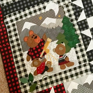 Bear, Bearadise Quilt Pattern, Quilt Block Pattern, PDF Pattern ...