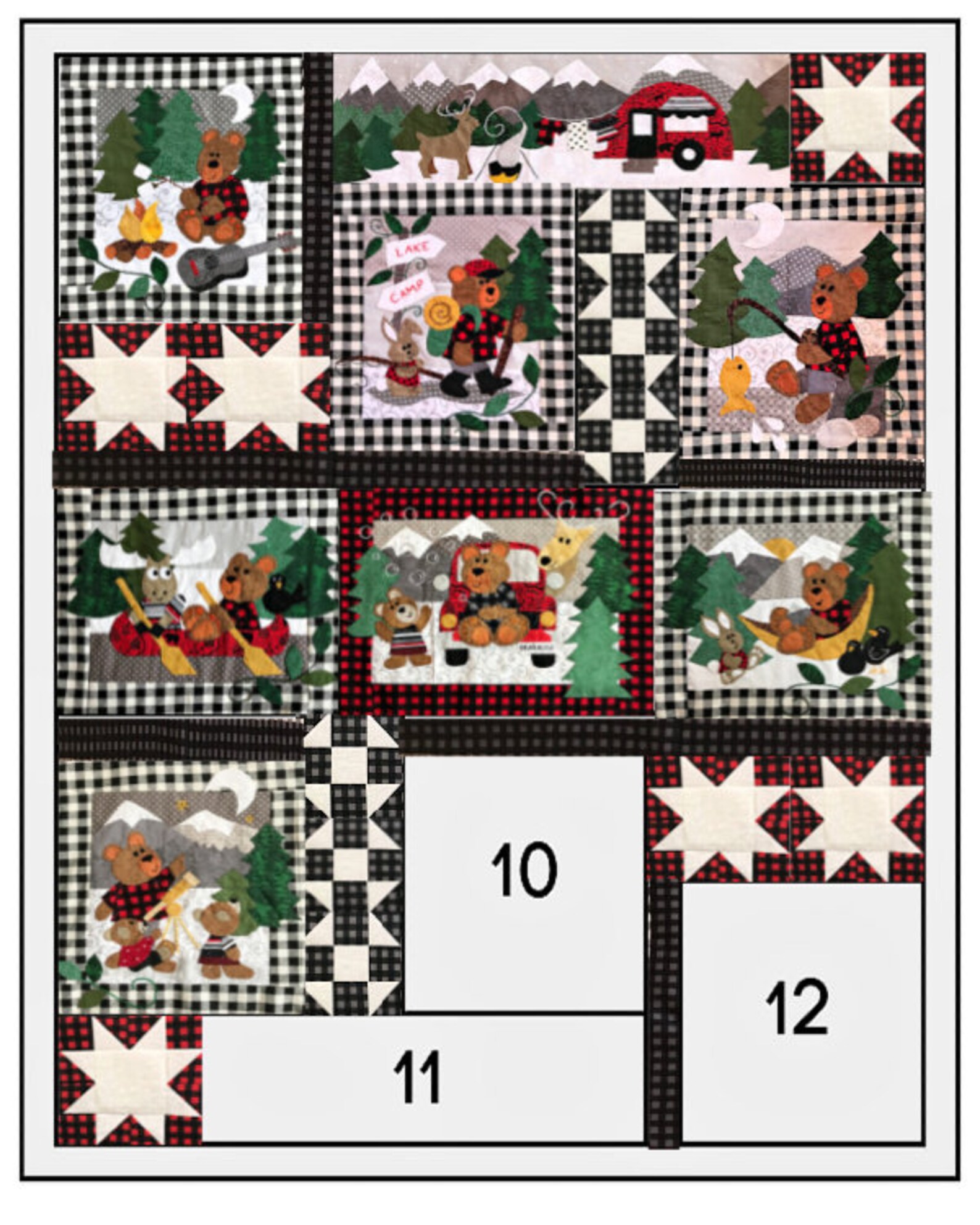 Bear Bearadise Quilt Pattern Quilt Block Pattern PDF - Etsy