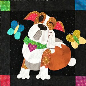 Dog, Happy Tails Quilt Pattern, Quilt Block Pattern, PDF Pattern ...