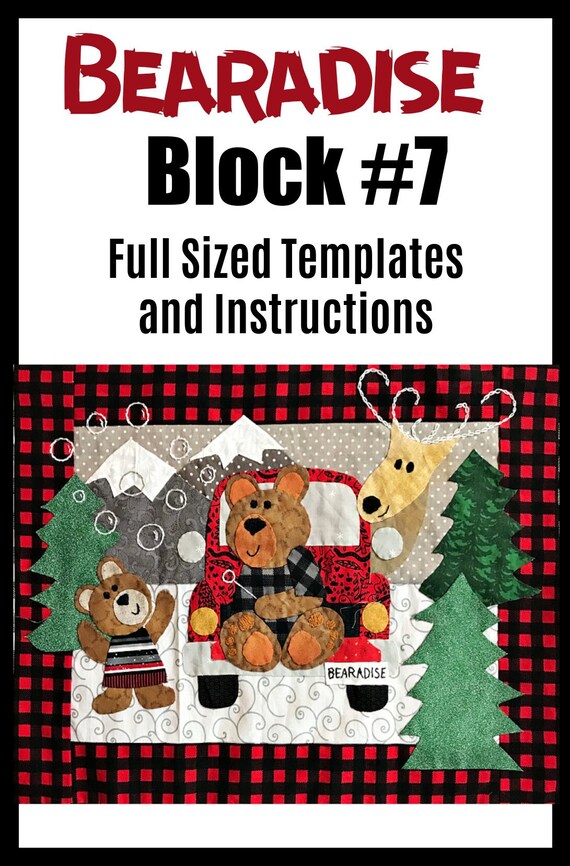 Bear Bearadise Quilt Pattern Quilt Block Pattern PDF - Etsy
