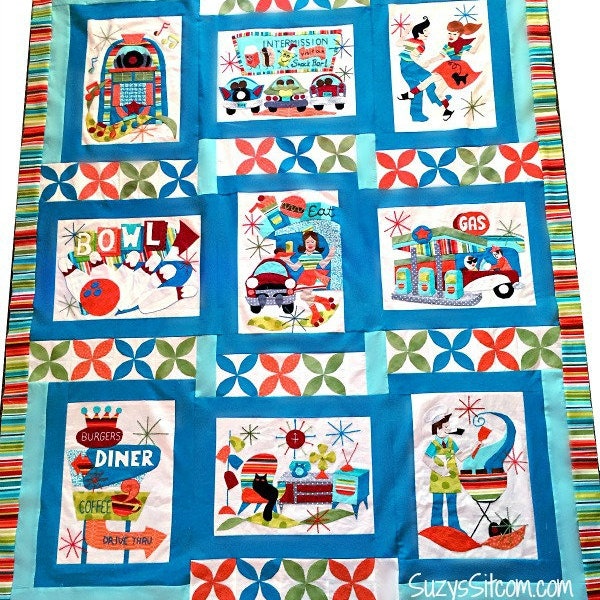 Retro Quilt - Etsy