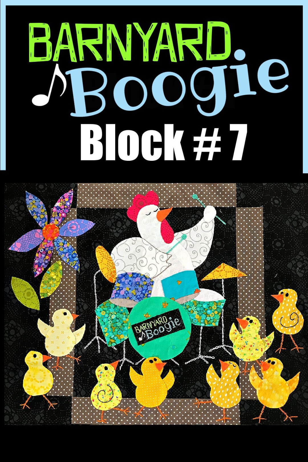 Barnyard Boogie Pattern, Quilt Block Pattern, PDF Pattern, Digital ...