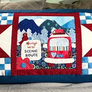 Bench Pillow Cover Patterns, Applique Quilt Block, Full Set (digital ...