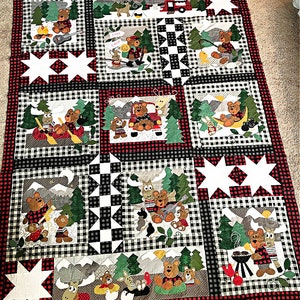 Bear, Bearadise Quilt Pattern, Quilt Block Pattern, PDF Pattern ...