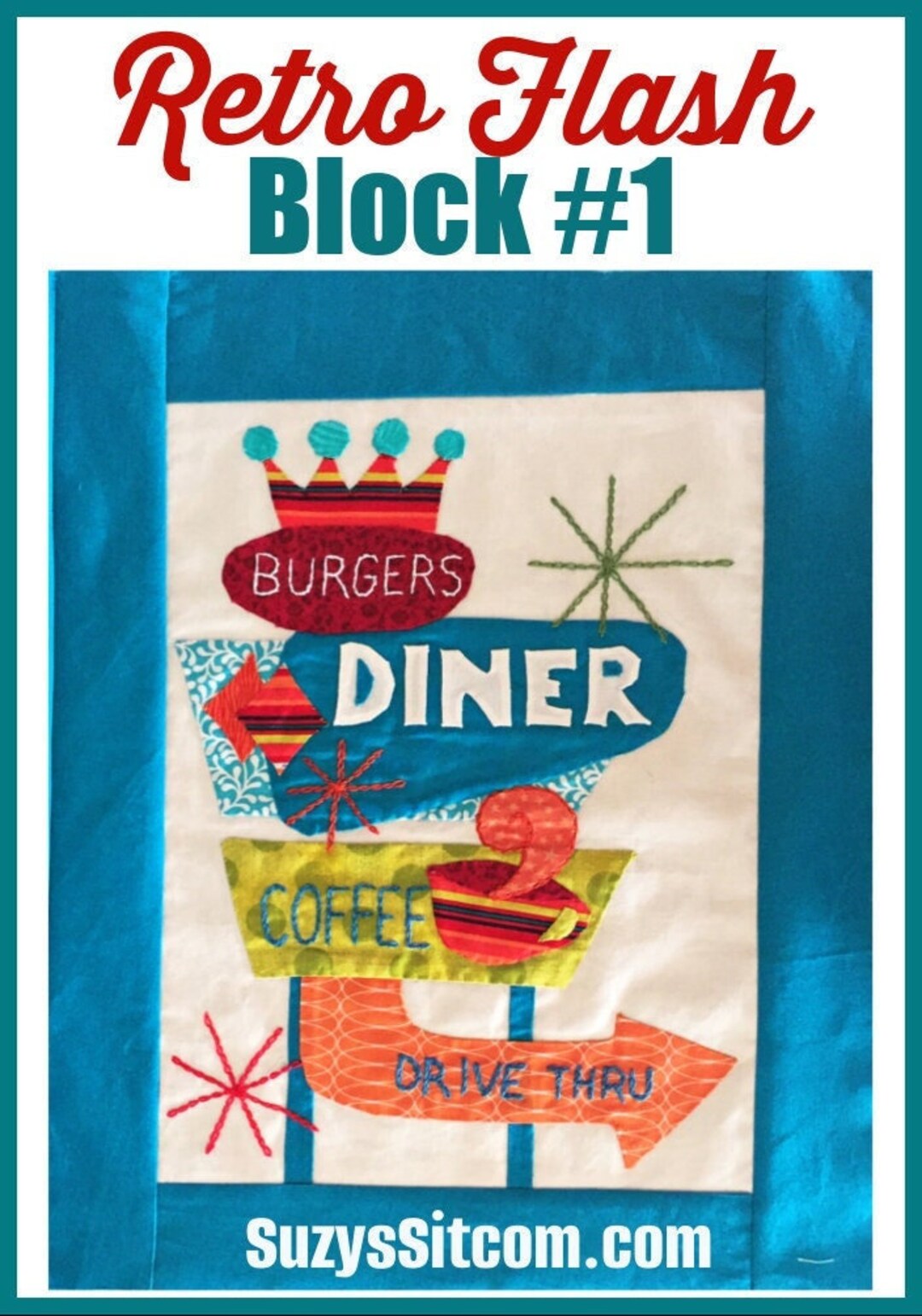 Retro Flash, Retro, Mid Century, Quilt Pattern, Pdf Pattern, Quilt ...