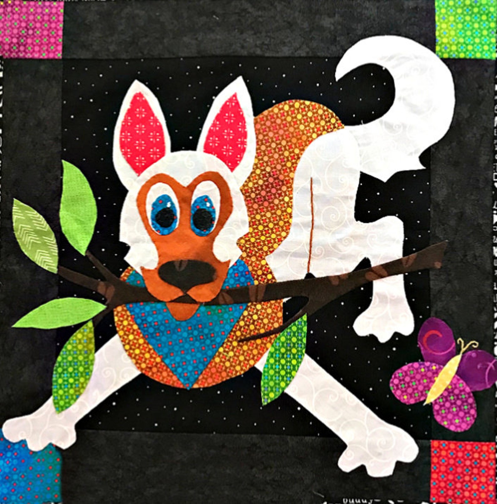 Happy Tails Dog Applique Quilt Block Pattern (PDF Pattern) - Etsy