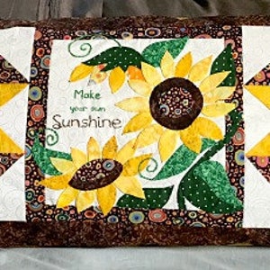 Bench Pillow Cover Patterns, Applique Quilt Block, Full Set (digital ...