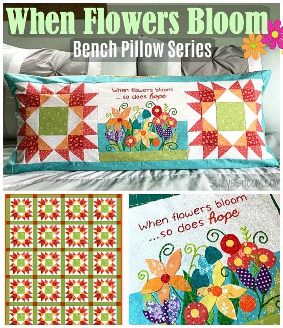 Bench Pillow Pattern, Quilt Block Pattern, Digital Pattern, Print at ...