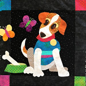 Dog, Happy Tails Quilt Pattern, Quilt Block Pattern, PDF Pattern ...