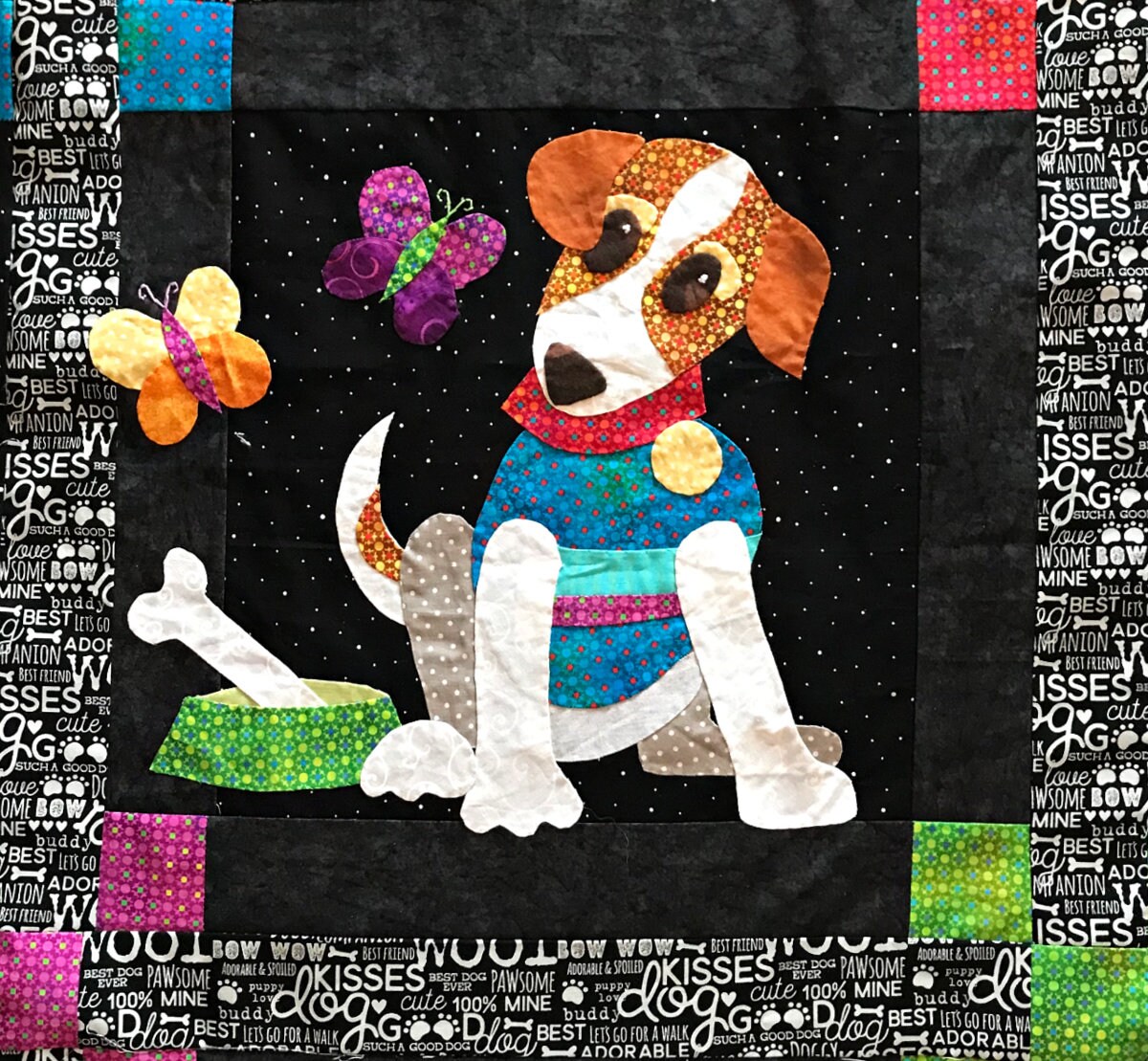 Dog, Happy Tails Quilt Pattern, Quilt Pattern, PDF Pattern, Digital ...