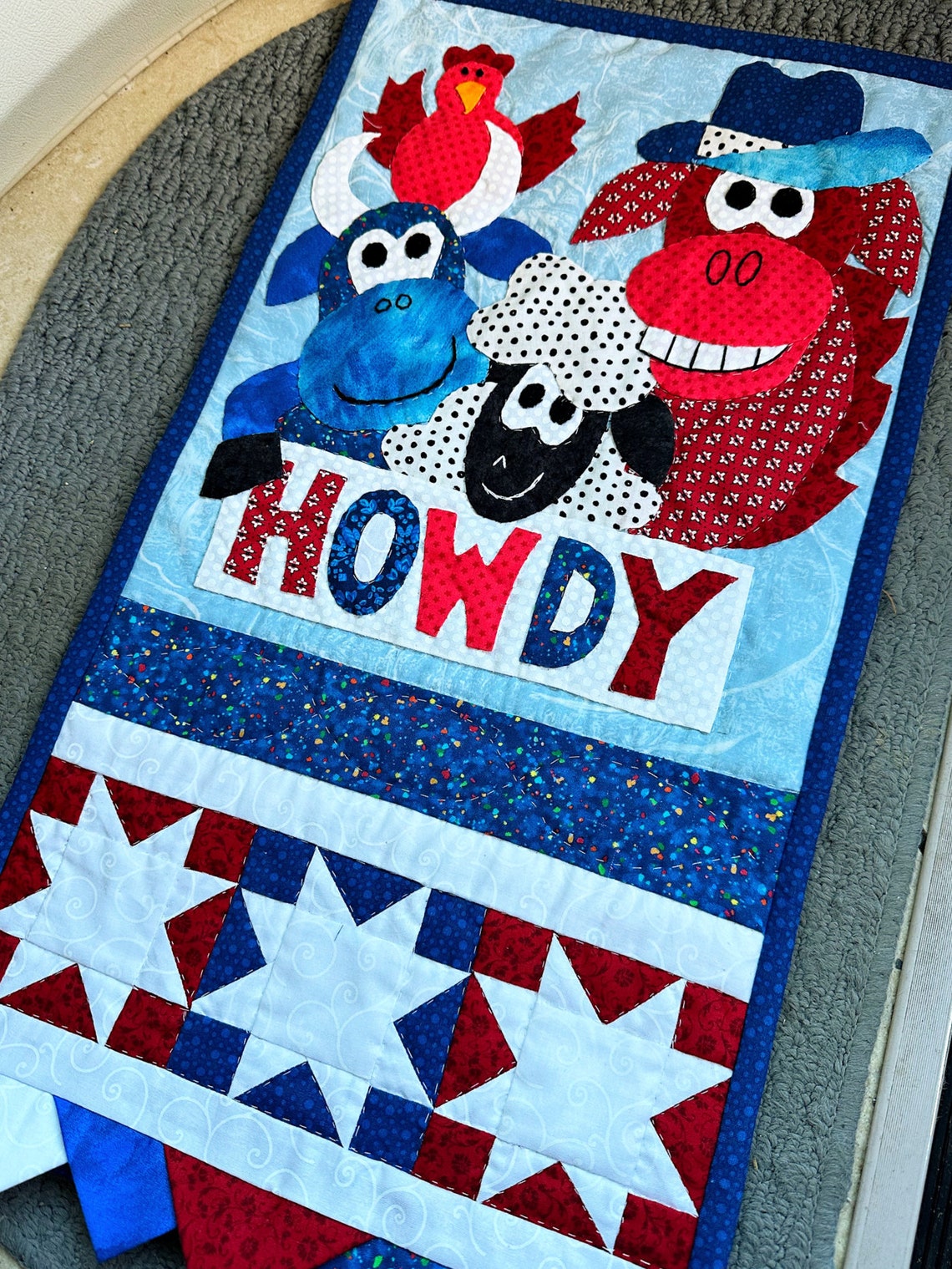 Suzys Banner Series, Howdy, Quilt Pattern, Pattern, Monthly Banners ...