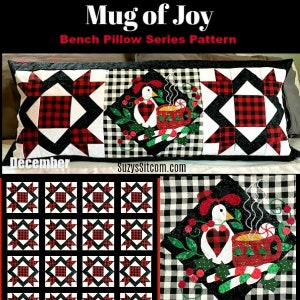 Bench Pillow Pattern COMBO Pack, Applique Quilt Block (digital Pattern ...