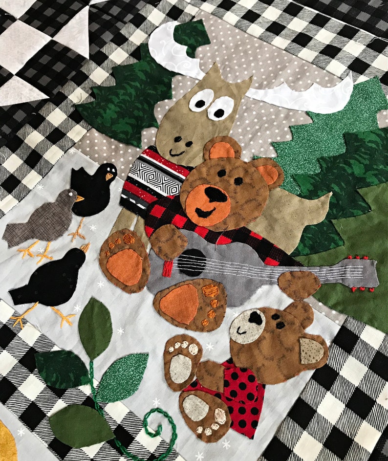 Bear, Bearadise Quilt Pattern, Quilt Block Pattern, PDF Pattern ...