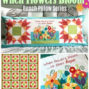 Combo Pack, Bench Pillow Pattern, Quilt Block Pattern, Digital Pattern ...