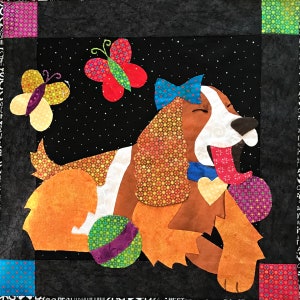 Happy Tails Dog Applique Quilt Block Pattern (PDF Pattern) - Etsy