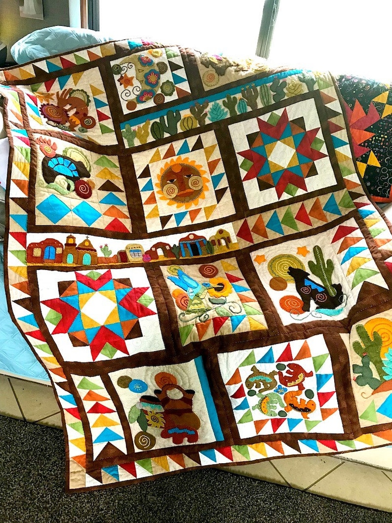 Sonoran Trail Quilt Pattern, Southwestern Sun (PDF Pattern) - Etsy