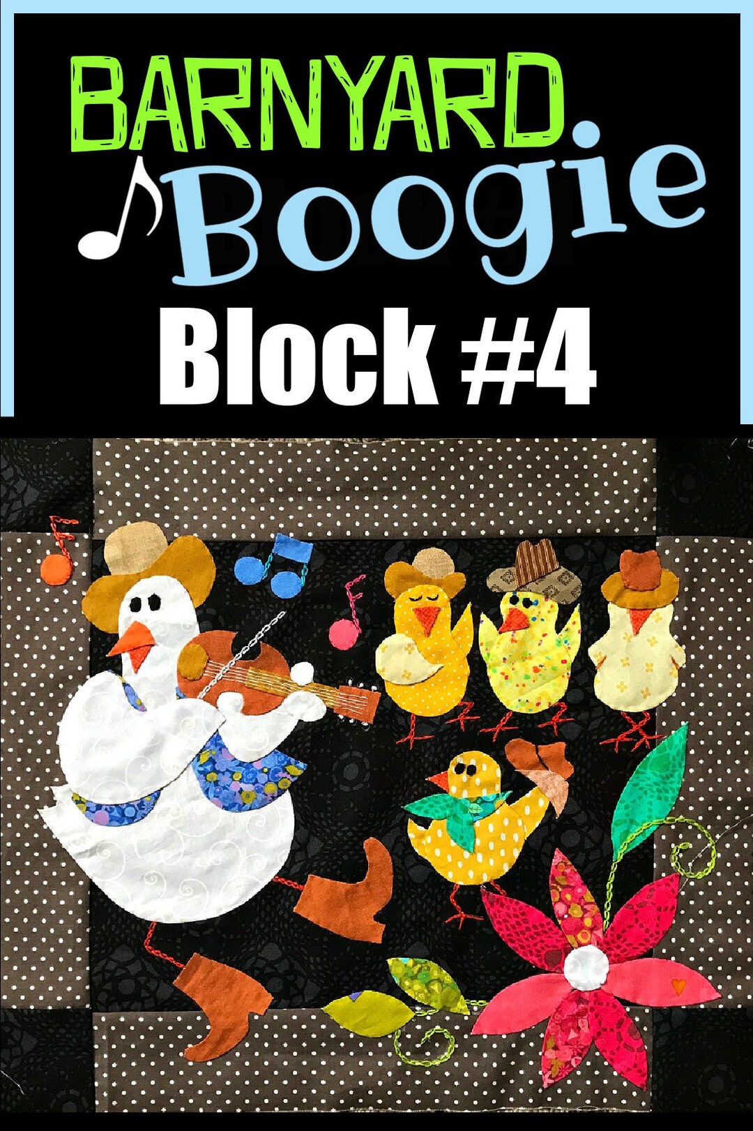 Barnyard Boogie Pattern, Quilt Block Pattern, PDF Pattern, Digital ...