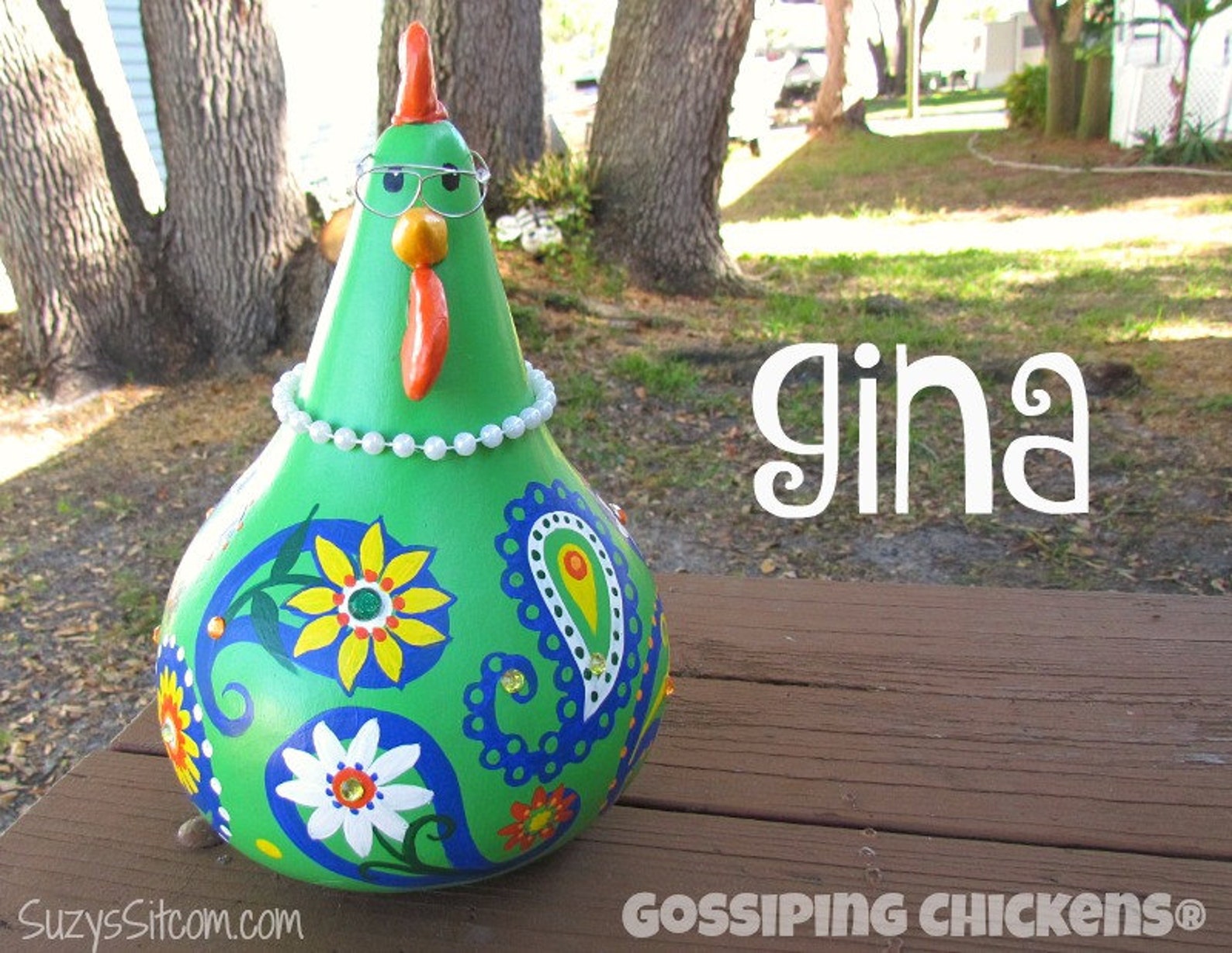 Chickens gourd art paisley painted gourds chicken gourd | Etsy