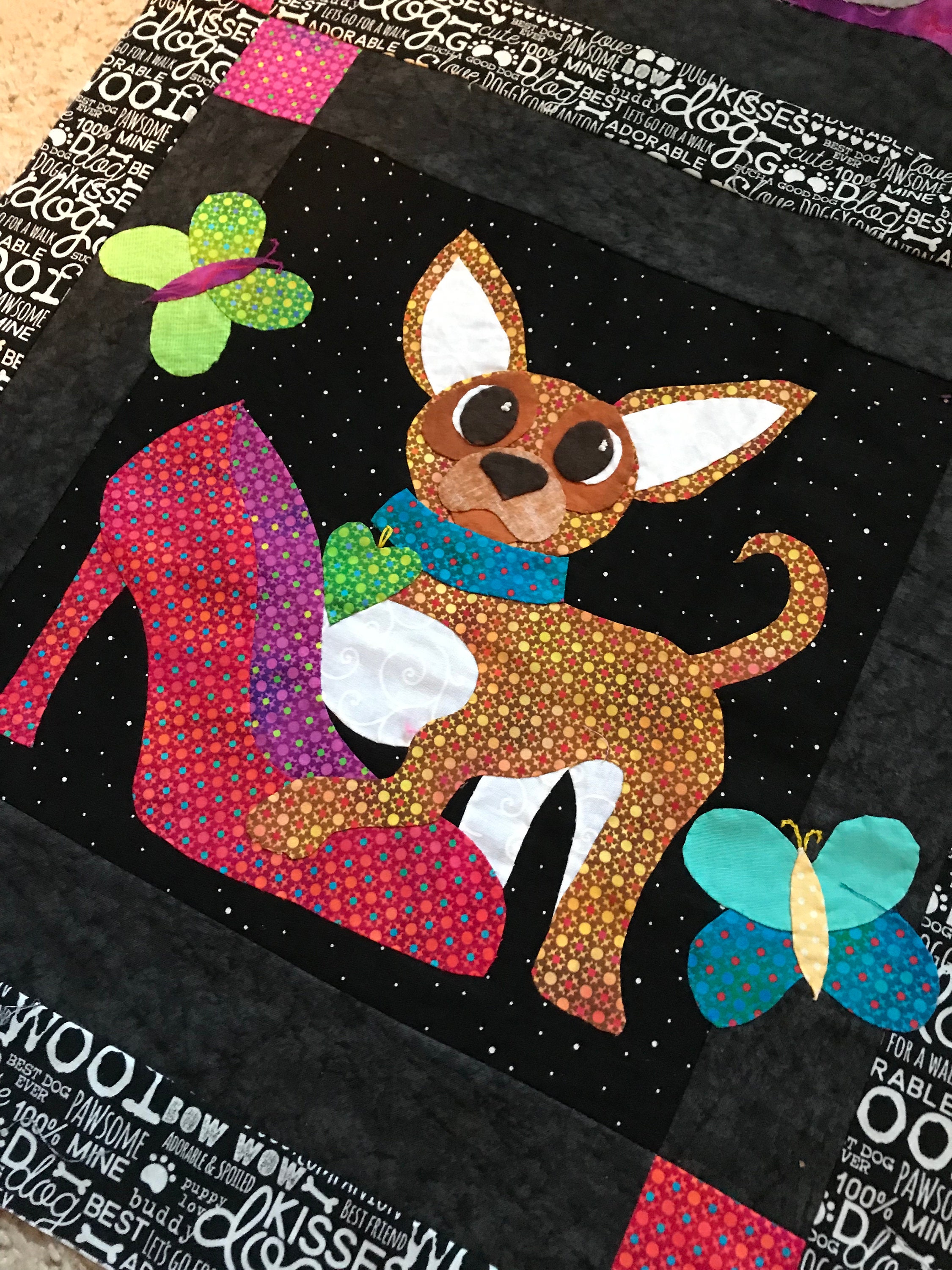 Dog Happy Tails Quilt Pattern Quilt Block Pattern PDF - Etsy